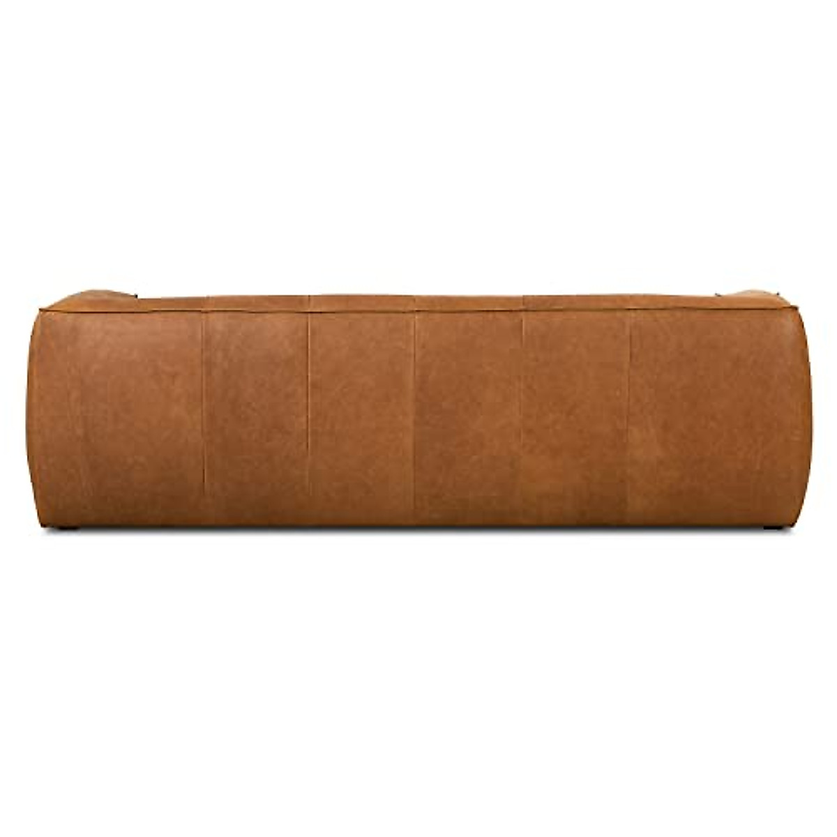 POLY & BARK Capa Sofa in Full-Grain Pure-Aniline Italian Tanned Leather in Saddle Tan