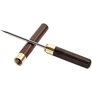 Raincol 6.7" Stainless Steel Ice Pick with Wooden Handle and Sheath Kitchen Tool (17cm Black)…