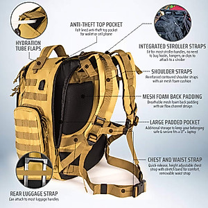 Baby Diaper Bag Backpack For Men Swanky Beaver Daddy bag Changing Mat Wipe Pouch