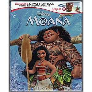 Disney Moana - Exclusive 32-Page Storybook (Blu-ray + DVD + Digital HD)