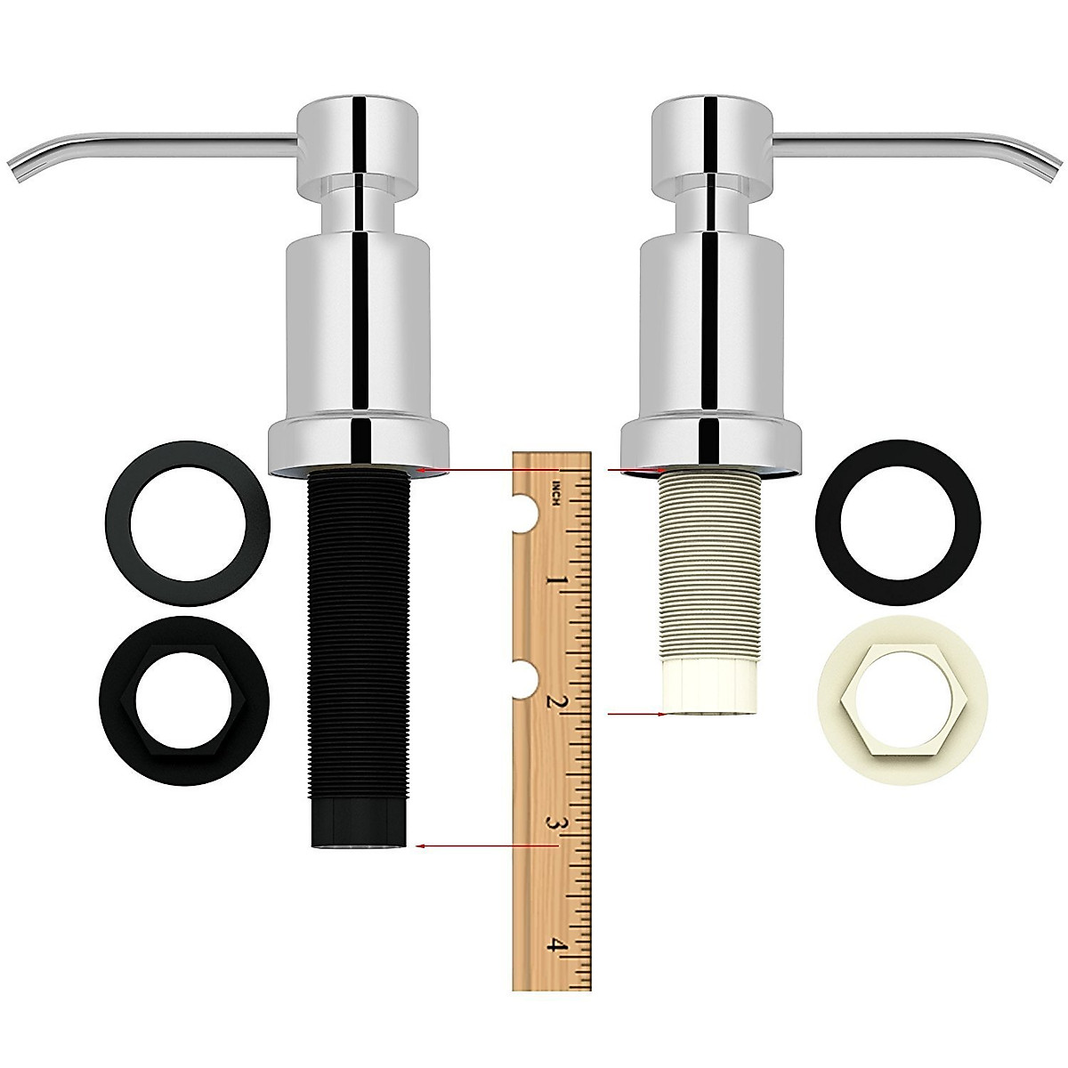 Built in foaming Soap Dispenser - Stainless Steel (Polished)