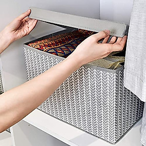 GRANNY SAYS Bundle of 1-Pack Extra Large Rectangle Storage Bins & 3-Pack Large Rectangle Closet Storage Bins with Lids