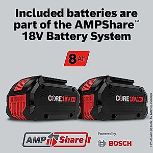 BOSCH GBH18V-45CK24 PROFACTOR™ 18V Connected-Ready SDS-max® 1-7/8 In. Rotary Hammer Kit with (2) CORE18V® 8 Ah High Power Batteries