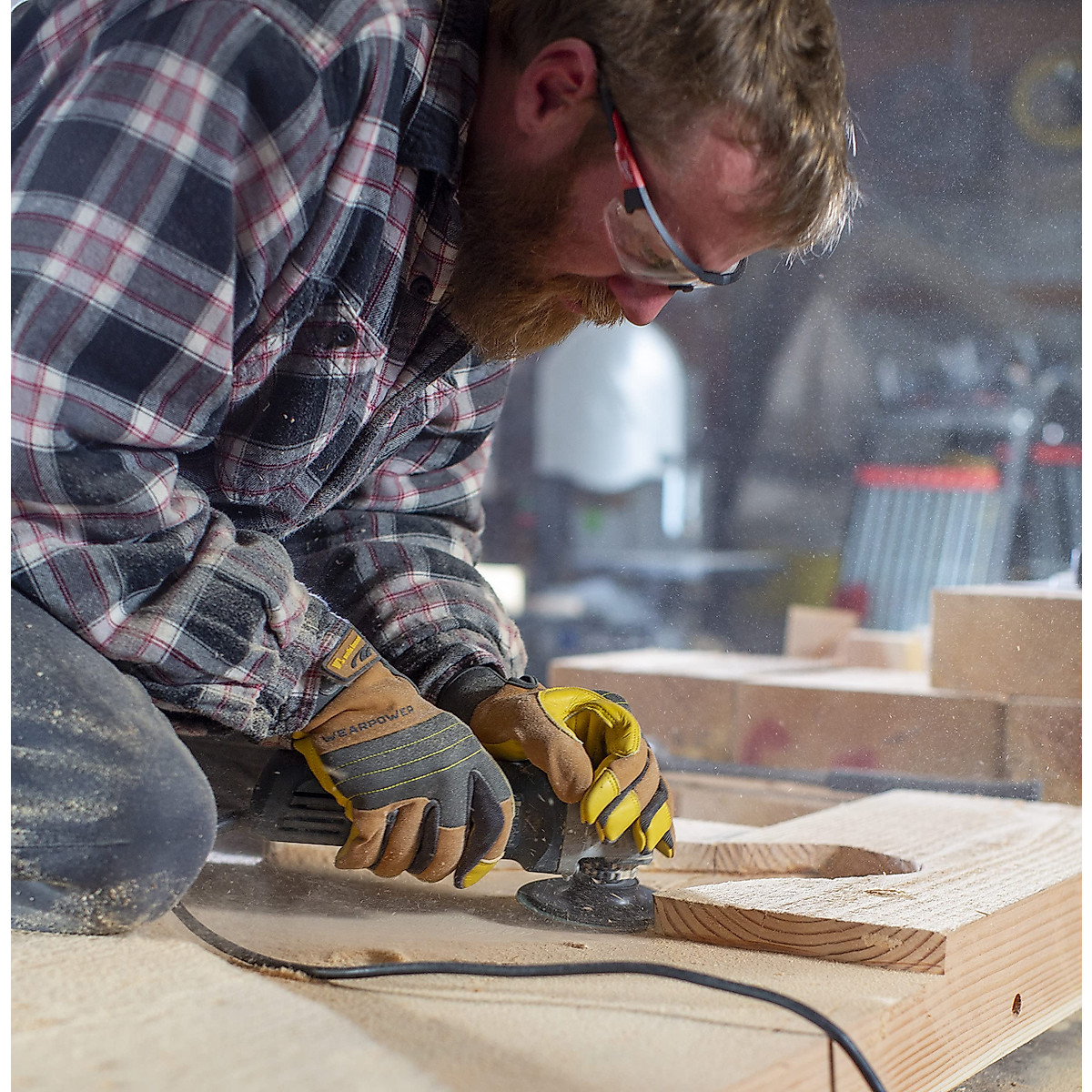 Wells Lamont mens 3238 Work Gloves, Whiskey Tan, Large US