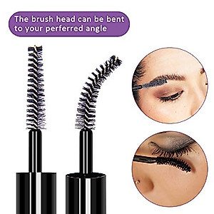 AHIER 20 pcs 4ML Reusable Empty Bottle Tube Container for Eyelash Growth Oil/Mascara with Brush for Home and Travel (20p)