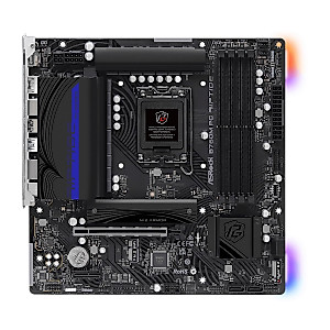 ASRock B760M PG Riptide Intel 12th & 13th Generation CPU (LGA1700) B760 Chipset, DDR5 Micro ATX Motherboard