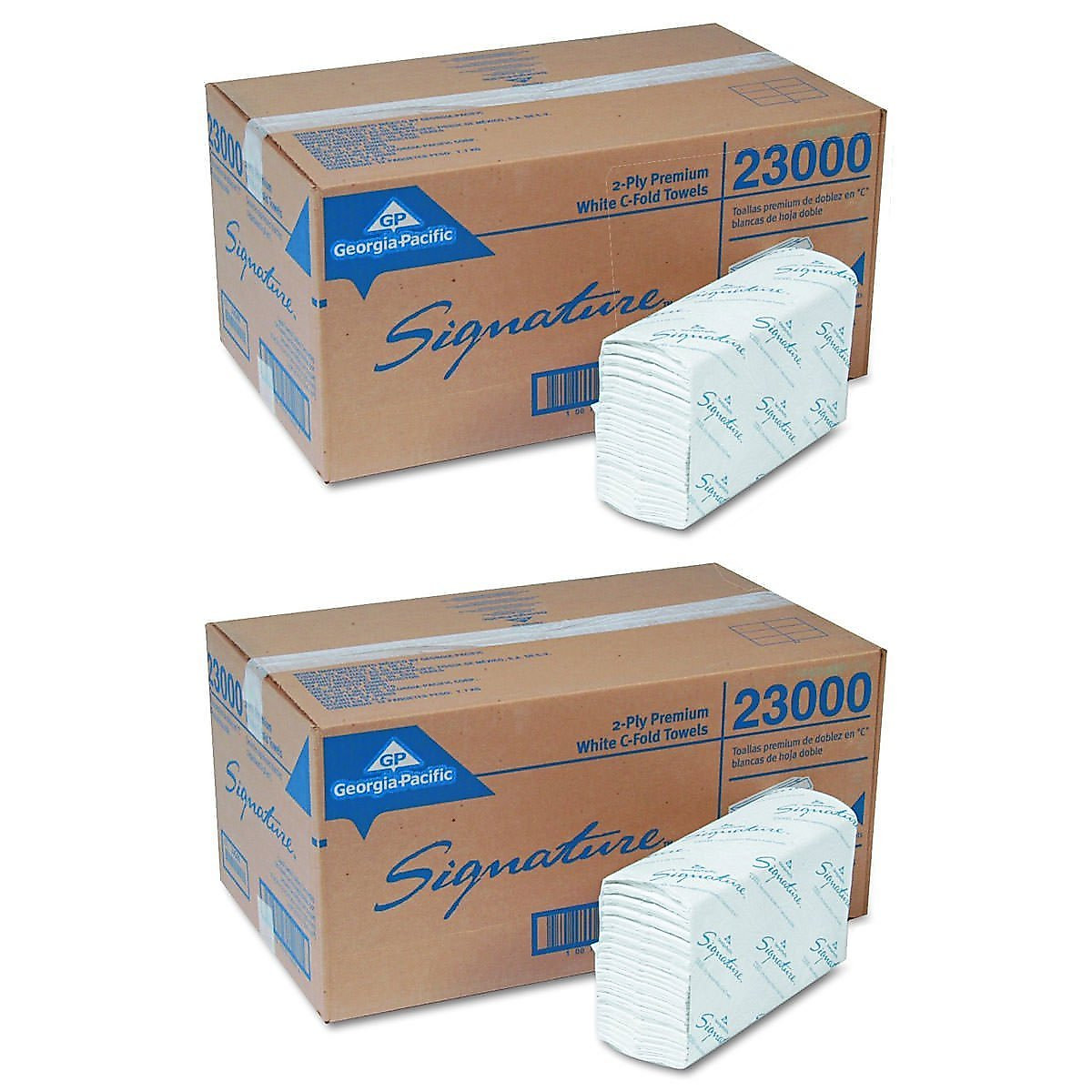 Georgia Pacific Pacific Blue Select (previously branded Signature) Paper Towel, C-Fold, 120 Count Pack, GP PRO 23000 - Case of 12