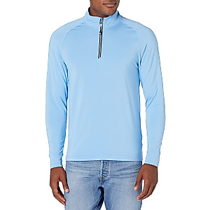 Cutter & Buck Men's Long Sleeve Adapt Eco Knit Quarter Zip Pullover, Atlas, XXL