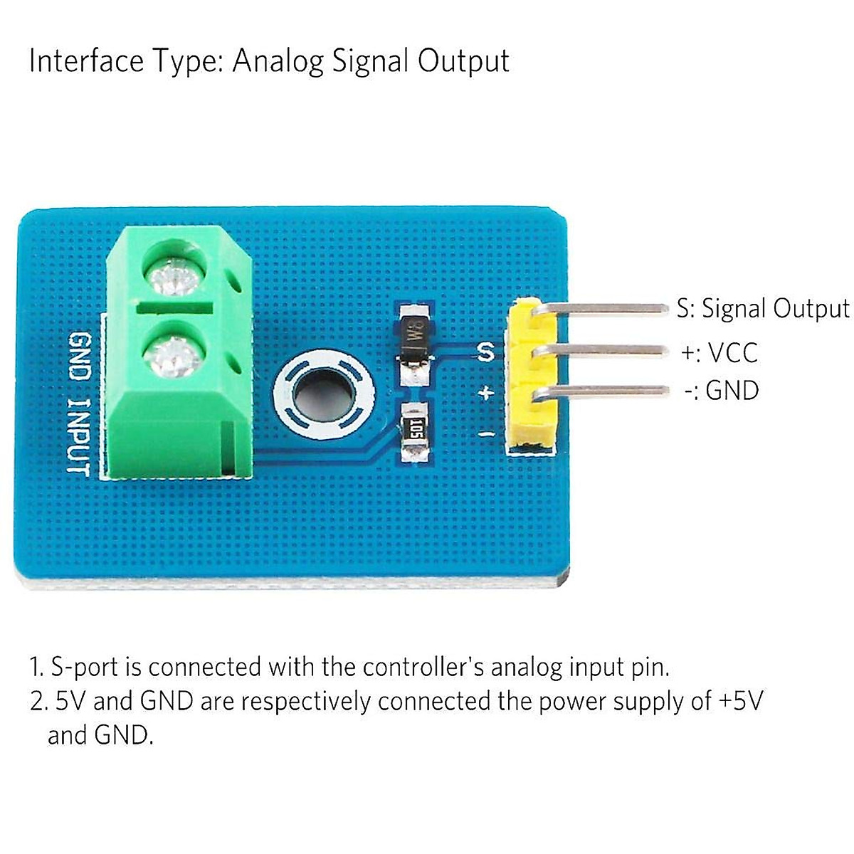 DAOKI 5PACK piezoelectric Ceramic Vibration Sensor piezo 3.3V/5V Module Analog Controller Electronic Components Supplies Sensor for Arduino with Dupont Cable