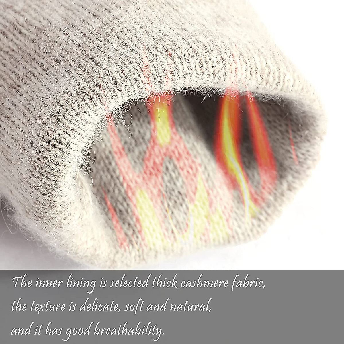 Harssidanzar Genuine Lambskin Leather Gloves For Women, Ladies Winter Warm Driving Leather Cashmere Lined gloves GL006,Black, M