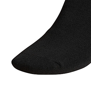 adidas Originals Trefoil Quarter Socks (6-Pair), Black, Medium