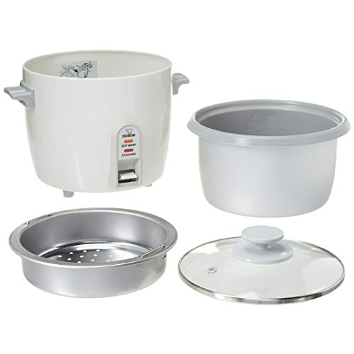 Zojirushi NHS-10 6-Cup (Uncooked) Rice Cooker, White