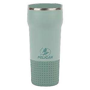 Pelican Hydration Pelican Cascade™ 22 oz Vacuum Insulated Tumbler - Recycled Stainless Steel Double Wall Travel with Dual Lid, Powder Coated Insulated Coffee Mug For Hot Cold Drinks, Sage