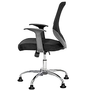 Furniture Casters heyous 5pcs Office Furniture Casters Black Fixed Stationary Castors Chair Feet Wheel Stopper