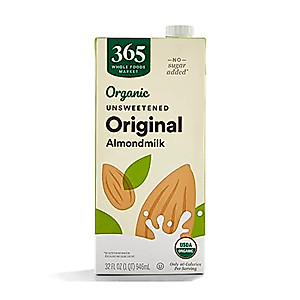 365 by Whole Foods Market, Organic Unsweetened Almond Milk, 32 Fl Oz