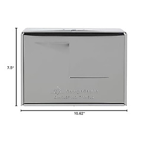 GEORGIA-PACIFIC Singlefold Paper Towel Dispenser by GP PRO (Georgia-Pacific), Chrome, 56720, 10.625" W x 6.000" D x 7.500" H