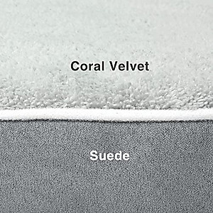 Orthopedic Dog Bed, Thicken Gel Memory Foam Dog Bed Pillow with Removable Washable Cover and Anti-Slip Bottom, Waterproof Liner