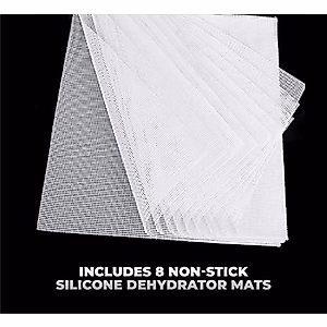 The BEAST by Denali | 8 Layer Stainless Steel Food Dehydrator | 100 Recipes & Full Instructions | Jerky, Fruit Leather, Veggies | Silver, LED Touch, Timer & Low-Noise Fan | Denali is a USA Company (The BEAST 8-Layer Dehydrator)