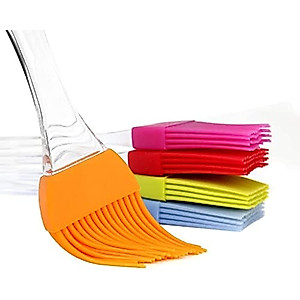 Silicone Basting Pastry & BBQ Brush Set - Uniwit 5 PCS Silicone BBQ Pastry Oil Brush Turkey Baster,Barbecue Utensil use for Grilling and Marinating (6.89" * 1.28"(L*W))