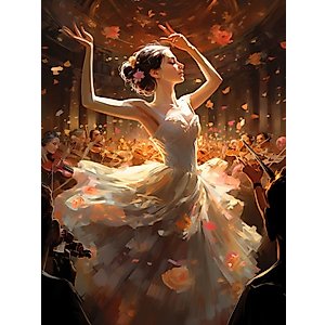 Bimkole 5D Diamond Painting Kits, Full Drill DIY Rhinestone Embroidery Set Paint with Diamonds Art by Number Kits Cross Stitch Home Wall Craft Decoration (12x16 inch)#b1649