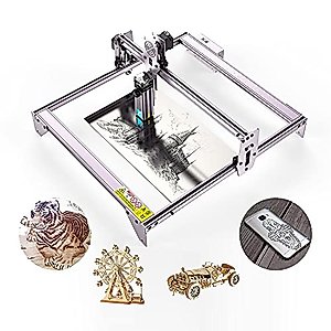 ATOMSTACK Laser Engraver,PRO+ Laser Engraving Cutting Machine, 5W-6W Output Power, Eye Protection Fixed-Focus, Compressed Spot Laser Engraver CNC, DIY Laser Marking for Metal with 410x400mm