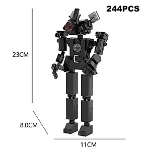 Mihjiot Skibidi Toilet Man Titan Skibidi Toilet Titan Tv Man Camera Man Titan Speakerman Toy Building Blocks Set Toy Ideas Toys Kids Toys Gift for Kids 6+ Boys or Girls (3 Pcs)