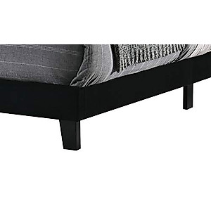 Best Quality Furniture B102-FB Bedframe, Full, Black