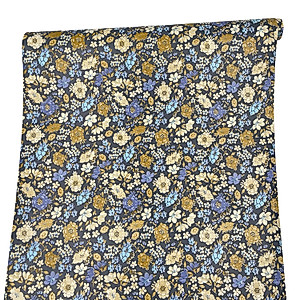 Yifely Self-Adhesive Shelf Liner Removable Drawer Paper Refurbish Old Furnitures Makeup Dresser Nightstands, Retro Floral, 17.7 Inch by 9.8 Feet