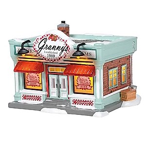 Department 56 Snow Village National Lampoon's Christmas Vaction Jelly of The Month Club Lit Building, 5.12 Inch, Multicolor