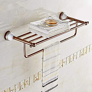 OMOONS Ceramic Towel Rack Double Towel Rack Towel Rack Bathroom Accessory