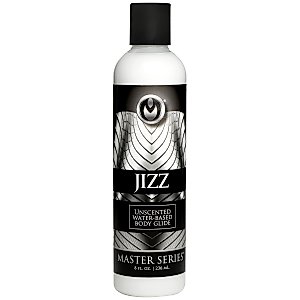 Master Series Jizz Unscented Water-Based Lube, 8 Ounce