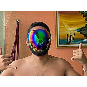 FEISEDY Full Cover Face Visor Protective Glasses Mirror Shield Sunglasses Anti Fog B2781