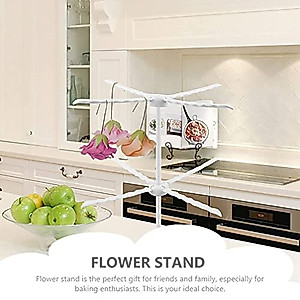 UPKOCH Plastic Pasta Drying Rack Collapsible Household Noodle Dryer Rack Hanging Fondant Gum Paste Flower Drying Rack Air Dry Stand Cake Decorating Tool Noodle Drying Stand