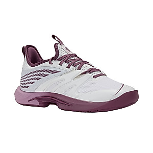 K-Swiss Women's Speed Trac Tennis Shoe, White/Grape Nectar/Orchid Haze, 6.5 M