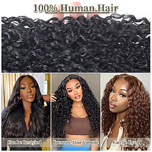 Brazilian Curly Wave Human Hair 3 Bundles 12A Grade Virgin Hair Weave Bundles Jerry Curly Unprocessed Hair Extensions Natural Black 10 12 14 inch 100g/pc