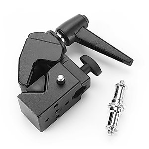 PHOCUS Multi-Function Super Clamp with Standard Stud for Photography Studio Video Camera Lighting