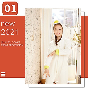 COSUSKET Chicken Oneise Pajamas Child Halloween Costume Age 2-14