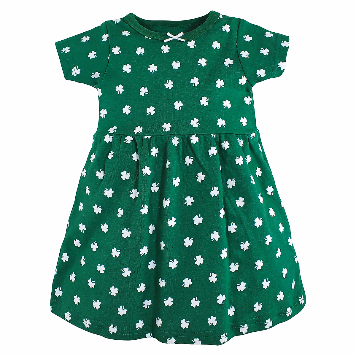 Hudson Baby Infant and Toddler Girl Hudson Baby Infant Girl Cotton Dresses, St Patricks Rainbow, 5 Toddler Casual Dress, St Patricks Rainbow, 4-5T US