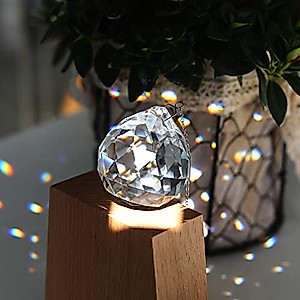 40mm Crystal Ball Prism Ball Suncatcher for Window Rainbow Maker Crystal Glass Ball Pendant for Hanging Clear Pack of 2
