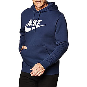 Nike GX NSW Mens Club Pullover Hoodie BV2973-410 Size S Midnight Navy/White