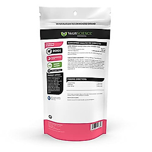 VetriScience Probiotic Everyday for Dogs Duck Flavor 120 Chews - Itchy Skin Gut Health and Gas Relief with Prebiotics