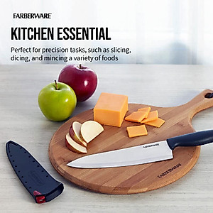 Farberware EdgeKeeper Chef's Knife, 8-inch, Black