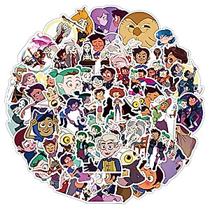 The owl House 50 PCS Stickers Pack Aesthetic The Vinyl Movie Colorful Waterproof for Kids Teens Adults Water Bottle Laptop Bumper Car Bike Luggage Guitar Skateboard Toys Decal Stickers