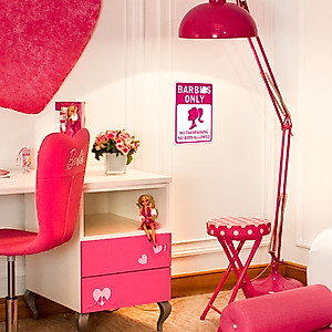 Urespkle Babi room decor, Babi Room Wall Decor for Girls Bedroom, Babi Only Girl Cave Sign Hot Pink Babi Bedroom Decor, 12x8