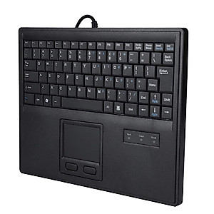 Hakeeta 10in Wired Keyboard with Touchpad, 1.5m Long Cable, Precise Touch Control Touchpad Keyboard, for PC Computer Gaming, Office