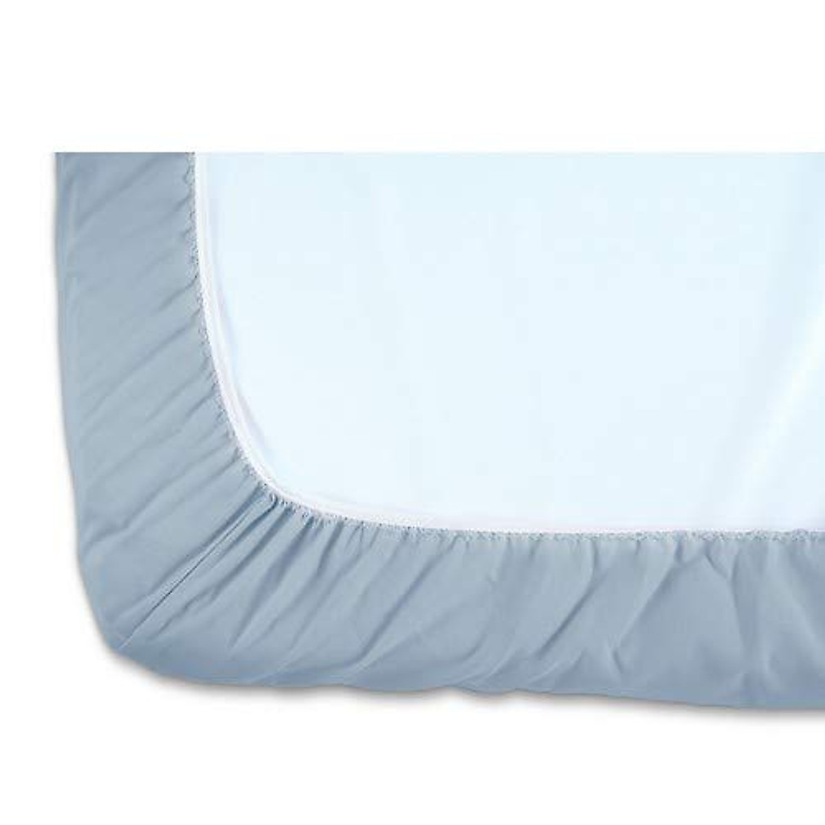 Cradle Mattress and Sheet Combo,Color: Light Blue,15x33