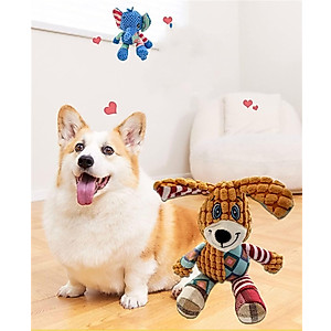 Immortal Squeaker Plush Toy, Robust Pig - Immortal Squeaker Plush Toy for Aggressive Chewers, Indestructible Squeaky Toys for Aggressive Chewers, Invincible Robust Pig Dog Chew Toys (Pig+Dog)