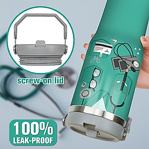 soeufnwhf 30oz Nurse Tumbler Cup with Handle Nurse Travel Coffee Mug, Nurse Nutrition Facts Tumbler, Best Nursing School Gifts, Nursing Graduation Gifts, RN Gifts for Nurses Appreciation Gifts