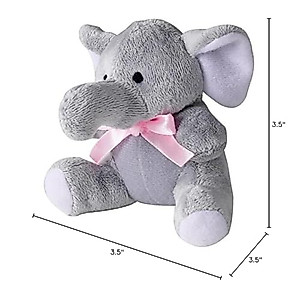Zanies ITTY BITTIES Small Breed Dog Toy Brightly Colored Squeaker Toys Choose Character(Teeny Elephant)