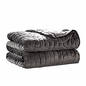 Cariloha Weighted Blanket - Soft, Washable Weighted Blanket - Queen Size - Black Onyx